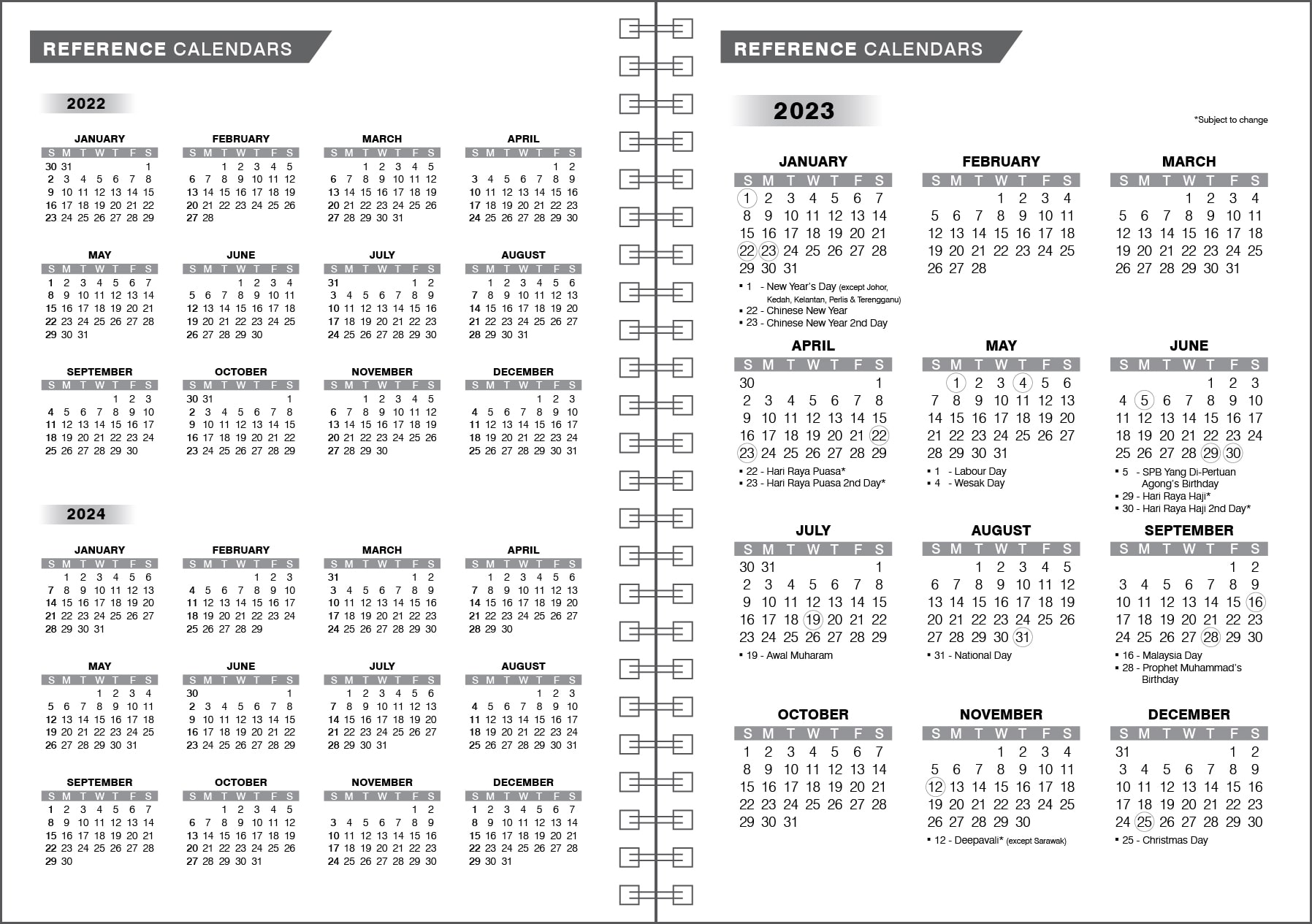 2023 Planner Notebook Printing - One Heart Print